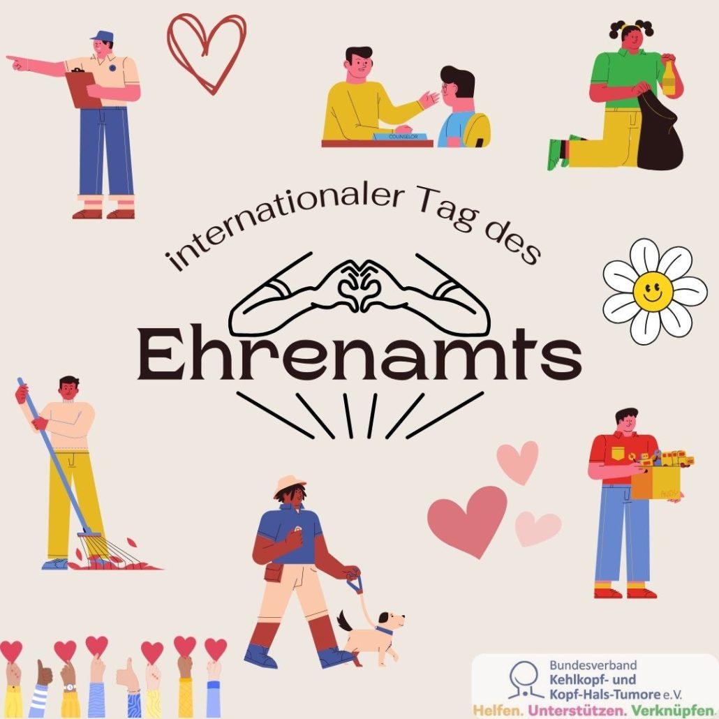 internationaler Tag des Ehrenamts – Bundesverband Kehlkopf- und Kopf-Hals-Tumore e. V.